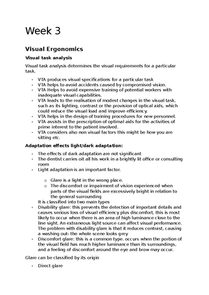 Occupational Visual Standards - If you see a patient interested in ...