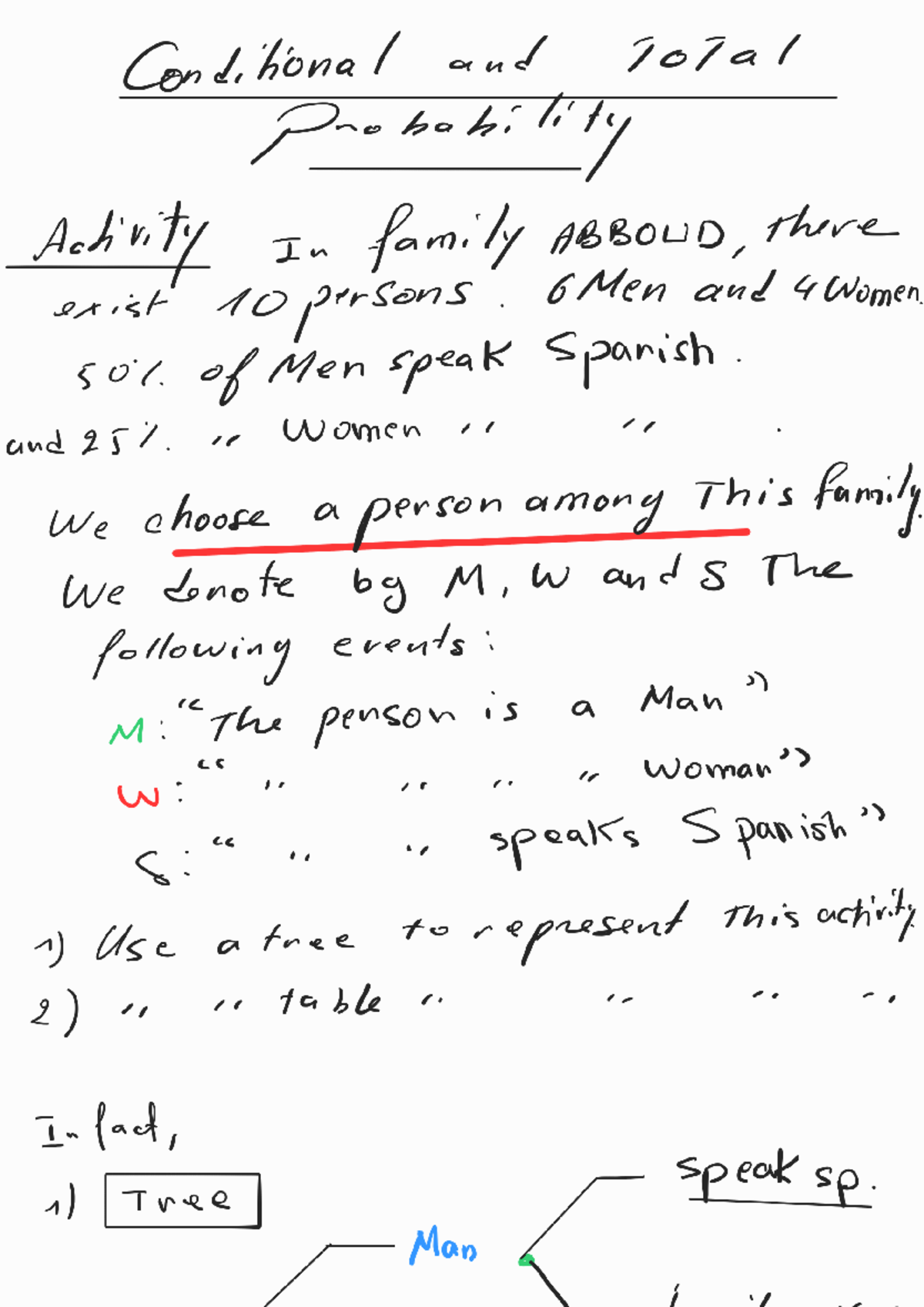 Conditional and Total Probability Activity - Notes 251118 134334 - Studocu
