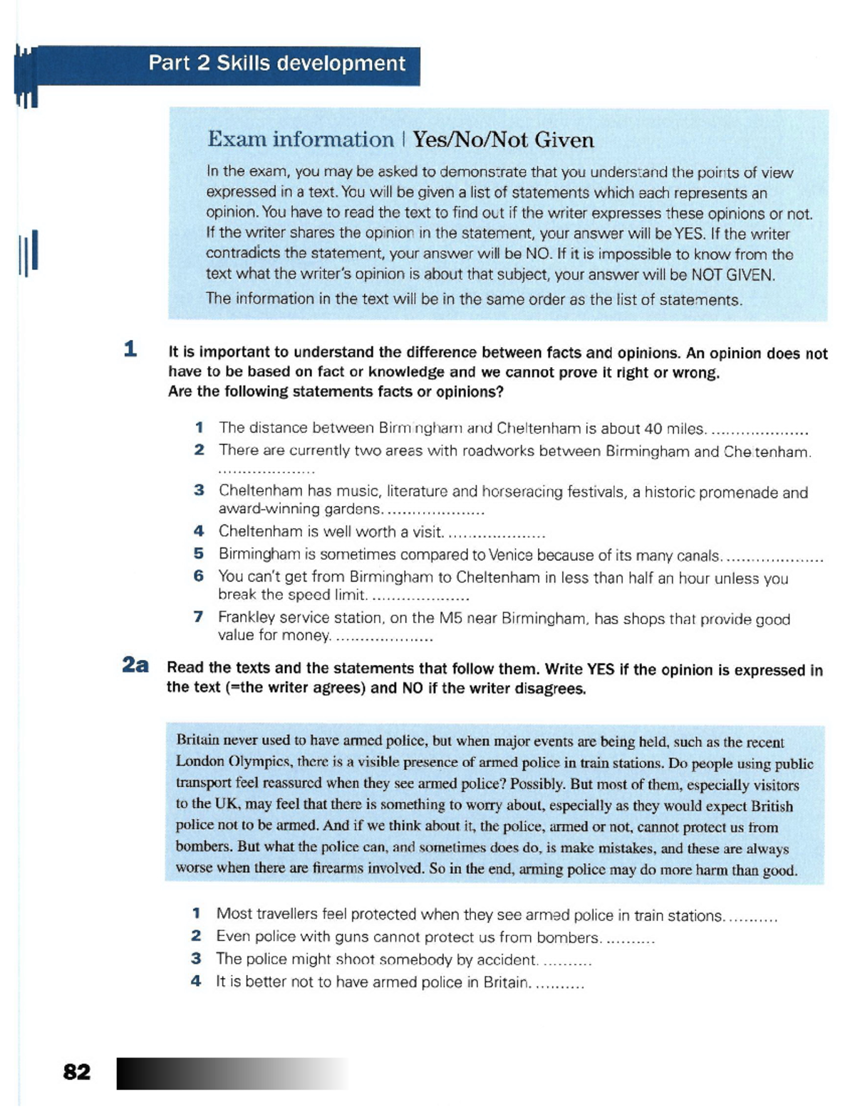 Reading HW 3 - Skills Development Exam Info and Tips - Studocu