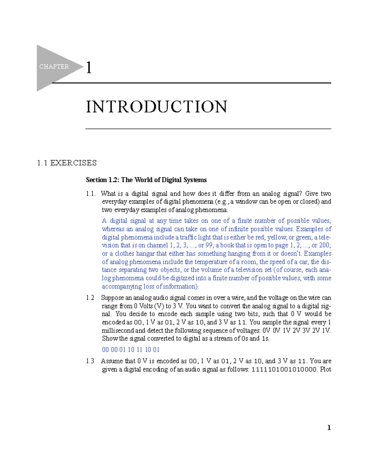 Digital Design with RTL Design, VHDL, and Verilog Solution Manual - 1 CHAPTER 1 INTRODUCTION 1 ...