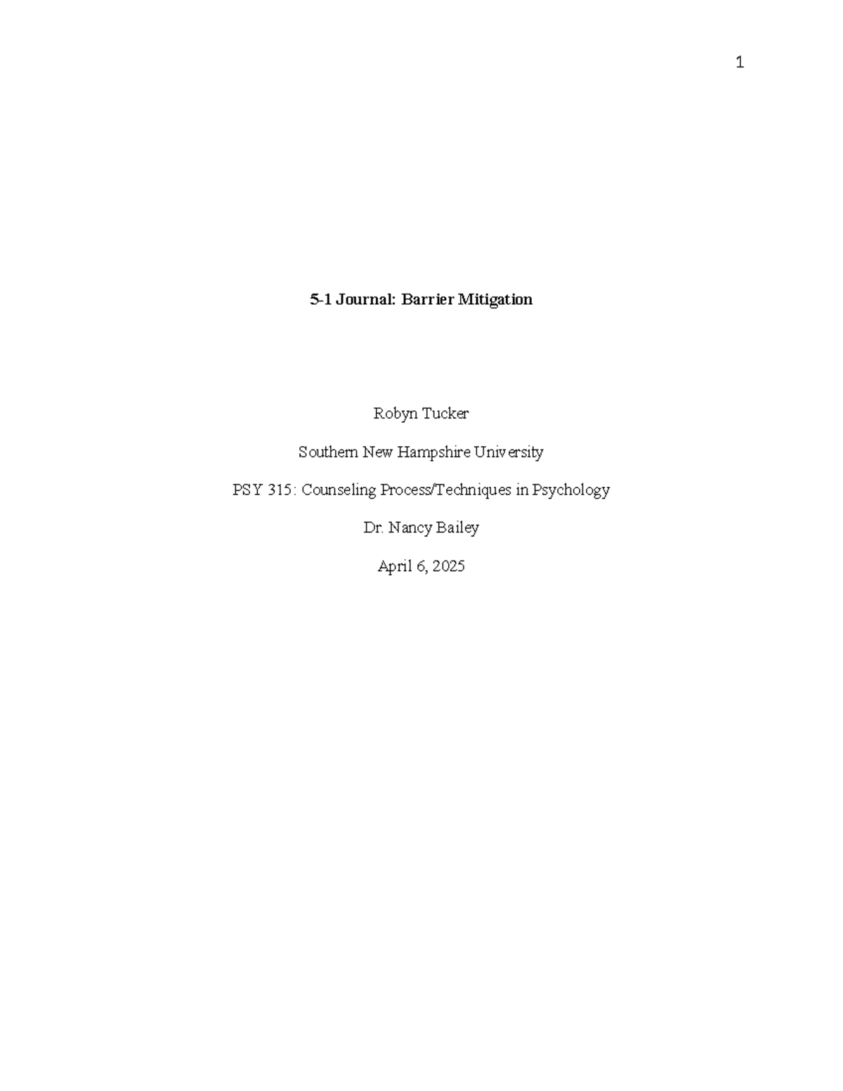 PSY 315: Journal on Barriers to Mental Health Care and Stigma - Studocu