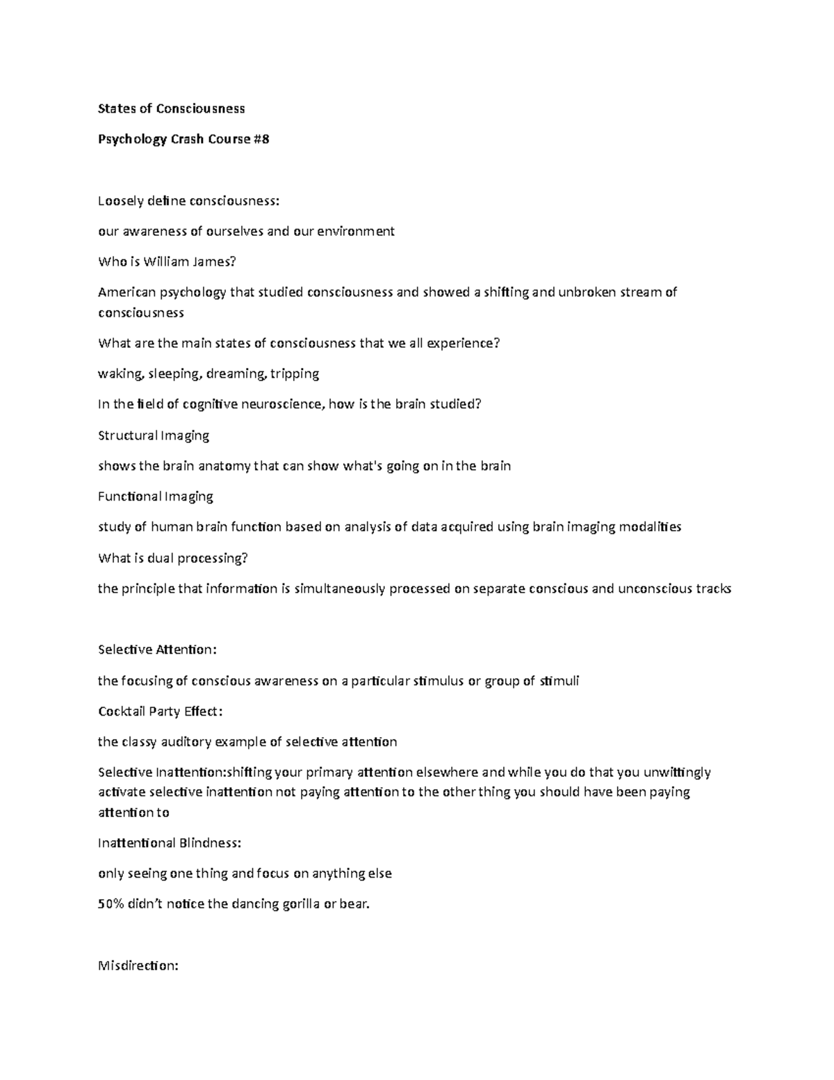 Psychology Crash Course: Exploring Sleep & Dreams Concepts - Studocu