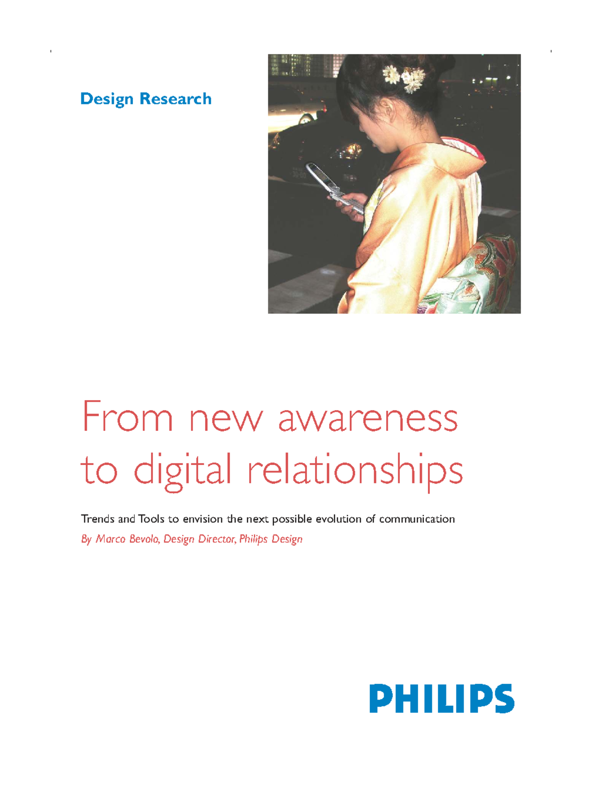 Design Research: Trends and Tools for Digital Relationships (901478CV ...