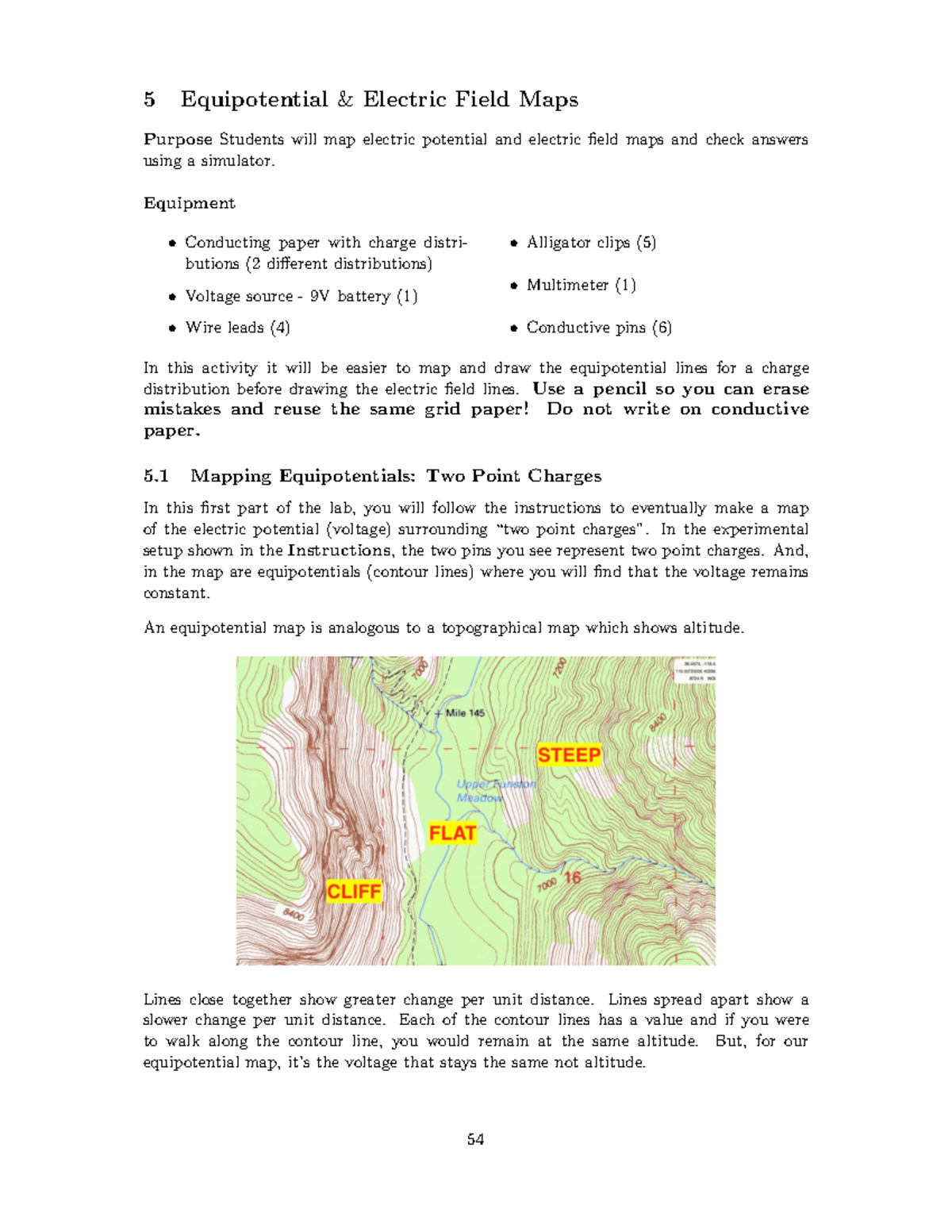 Lab 5: Mapping Equipotential and Electric Field Lines - Studocu