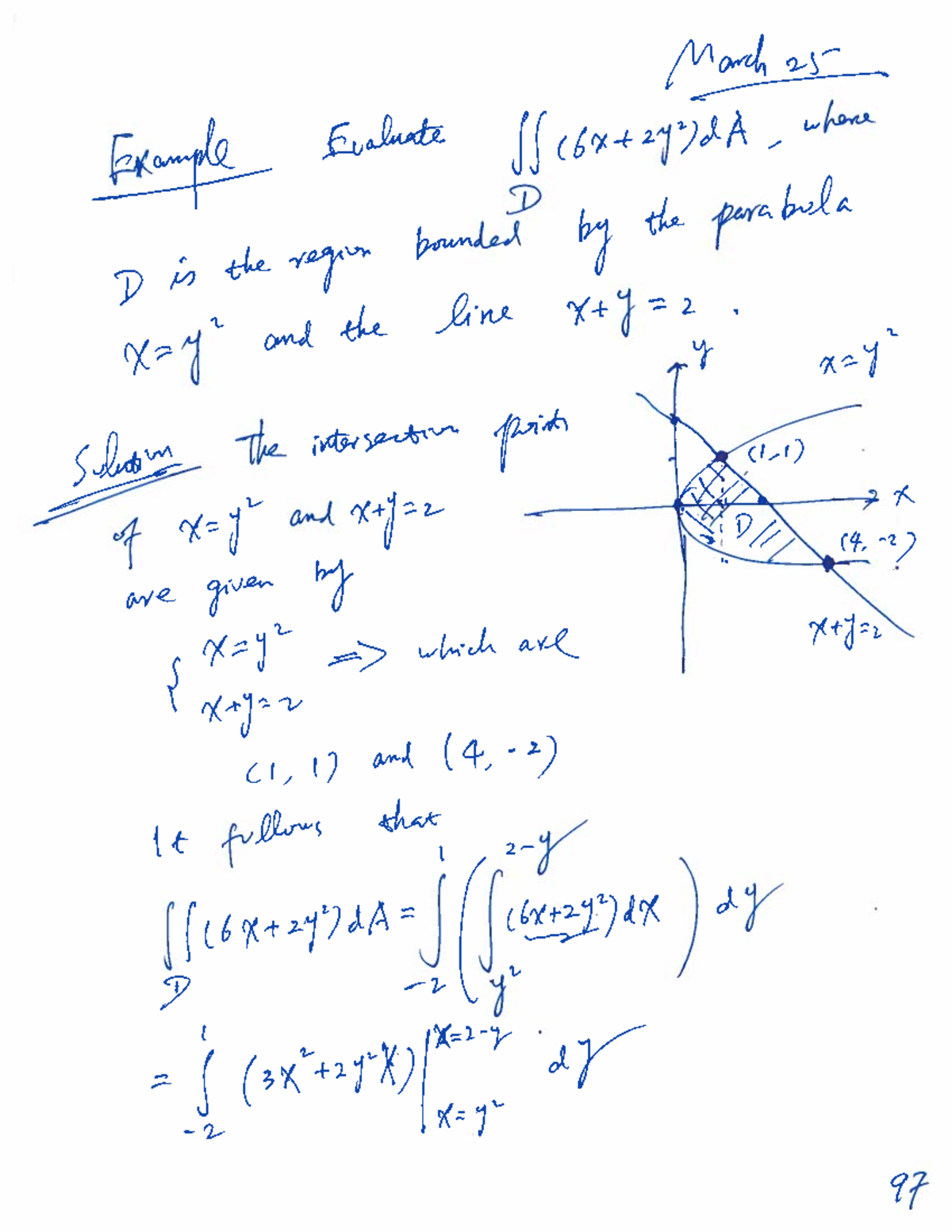 M200 Lecture Notes: Evaluating Regions and Volume Calculations - Studocu