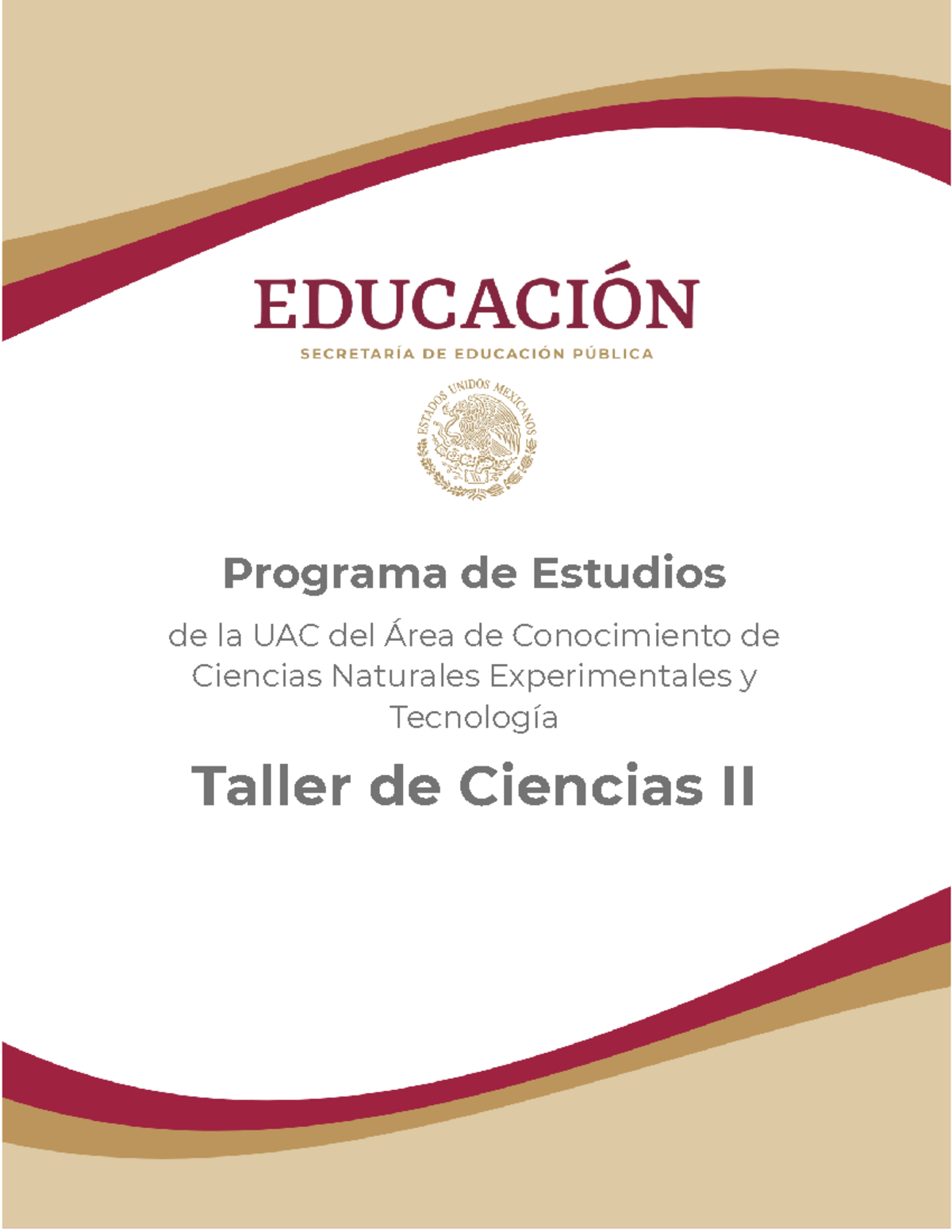 Taller de Ciencias II - Progresiones de Aprendizaje y Metodología - Studocu