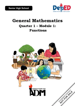Gen-Math11 Q1 Module 2 Evaluating-Functions - General Mathematics Quarter 1 – Module 2 ...