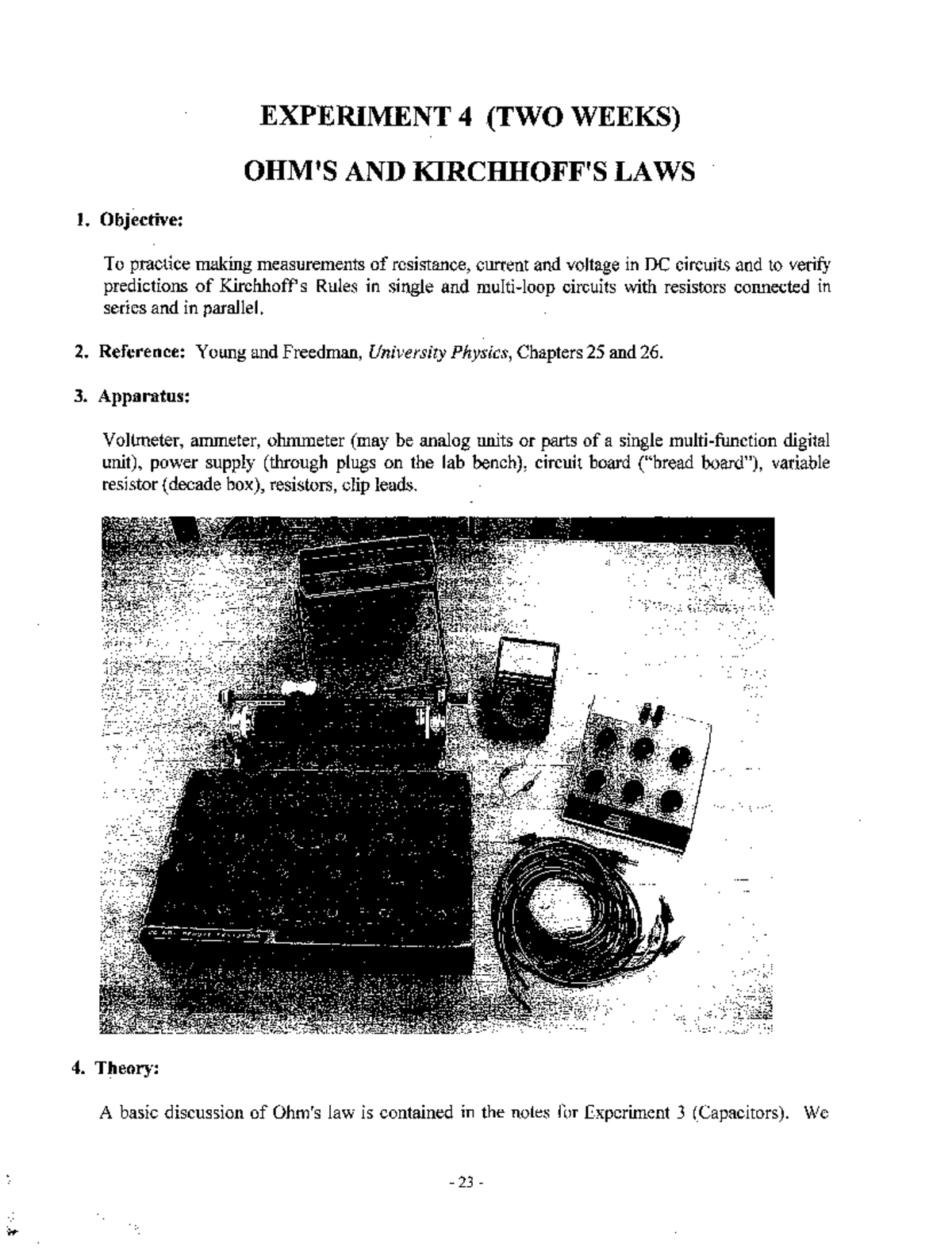 Physics 2200 Lab 04: Exploring DC Circuits with Ohm's & Kirchhoff's ...