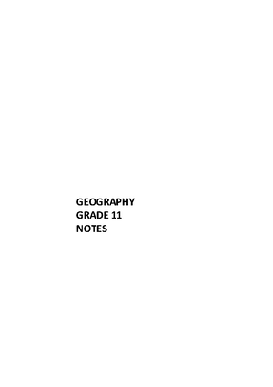 Geography - Grade 10 Notes - GEOGRAPHY NOTES GRADE 10 Earthquakes Unit ...