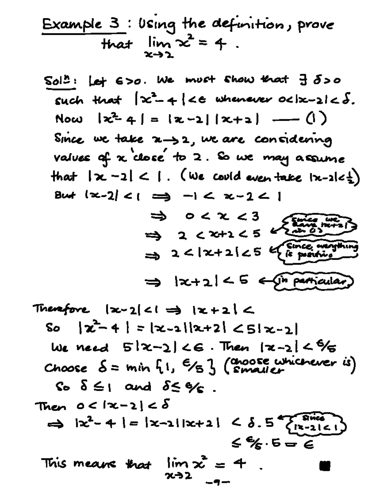 Calculus Chapter 2 - Limits of a function - MATH130 - Example 3 : using ...