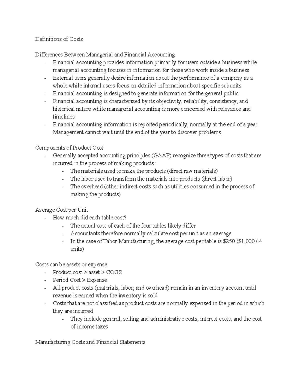 ACCT204 Module 5 notes - Professor Kleinman - Deprecated API usage: The ...