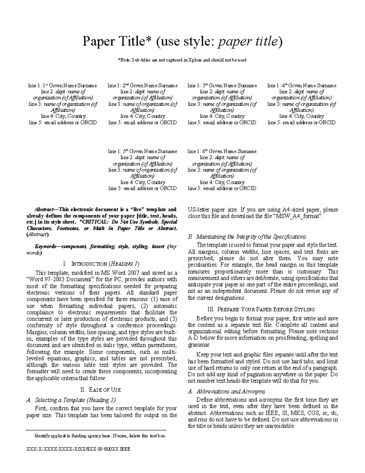 Template of Proceedings- Stais 2024 - Paper Title* (use style: paper ...