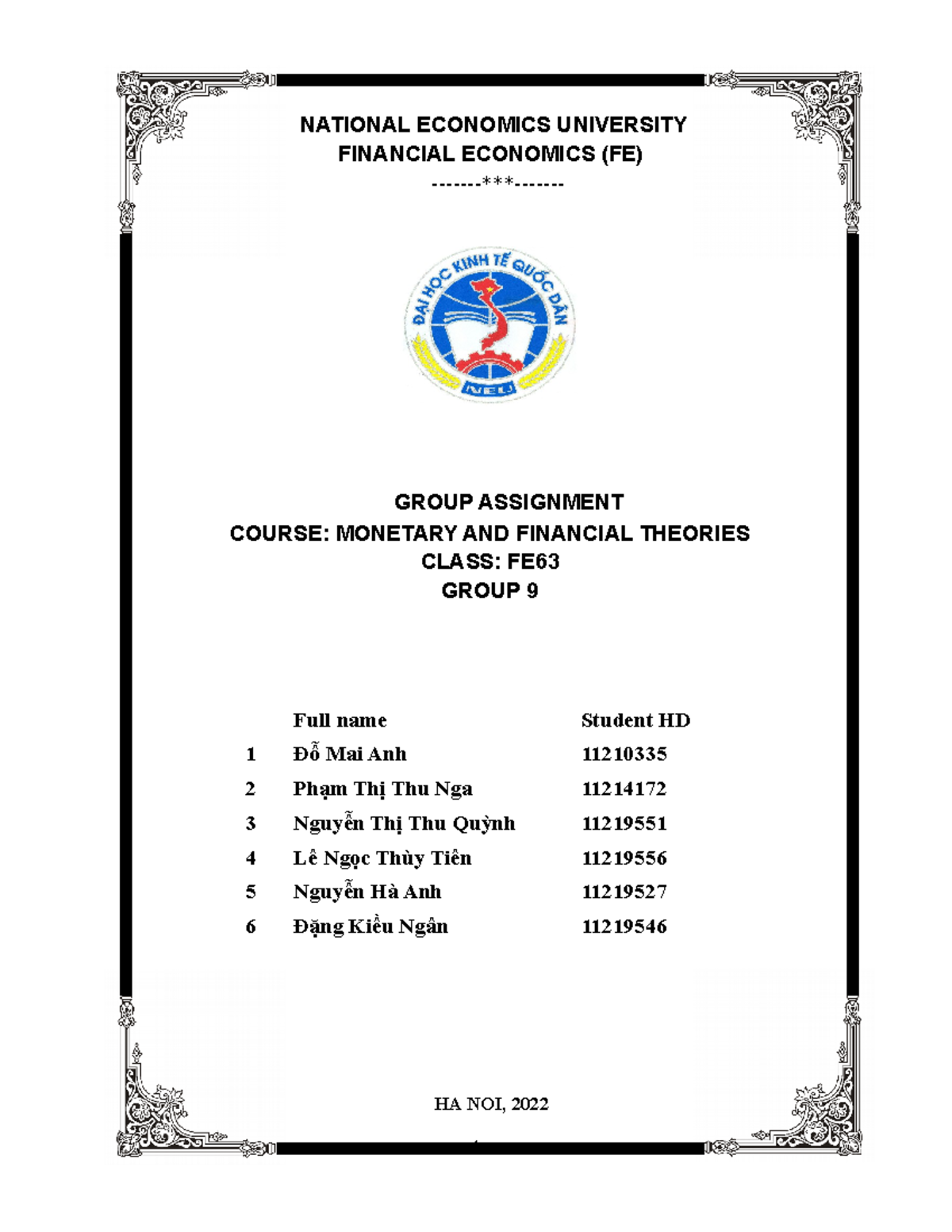 Monetary & Financial Theories Group 9 - Endogenous Money Insights - Studocu