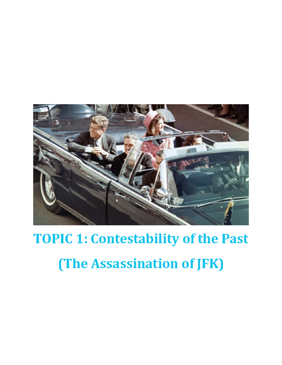 JFK Assassination Revision Notes: Analysis and Theories - Studocu