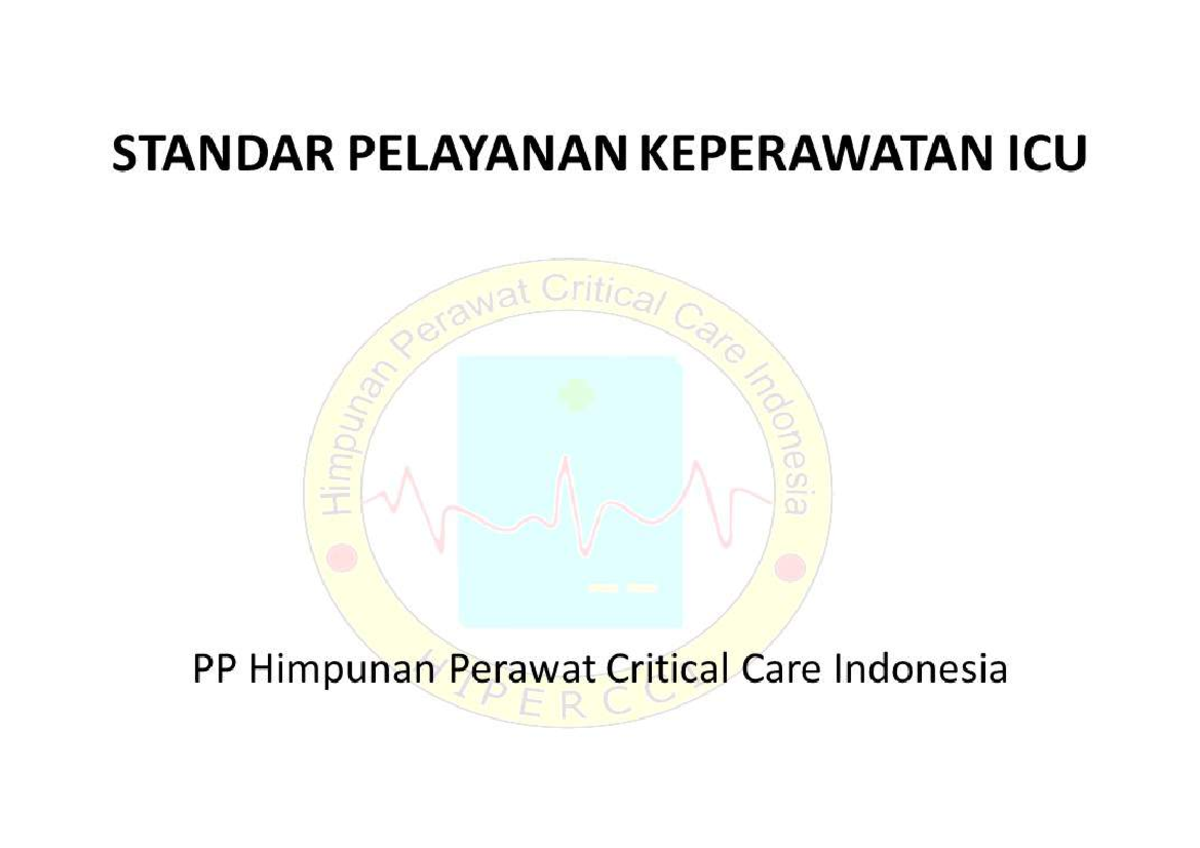 5. Standar Pelayanan Keperawatan ICU: Panduan Lengkap untuk Perawat ...