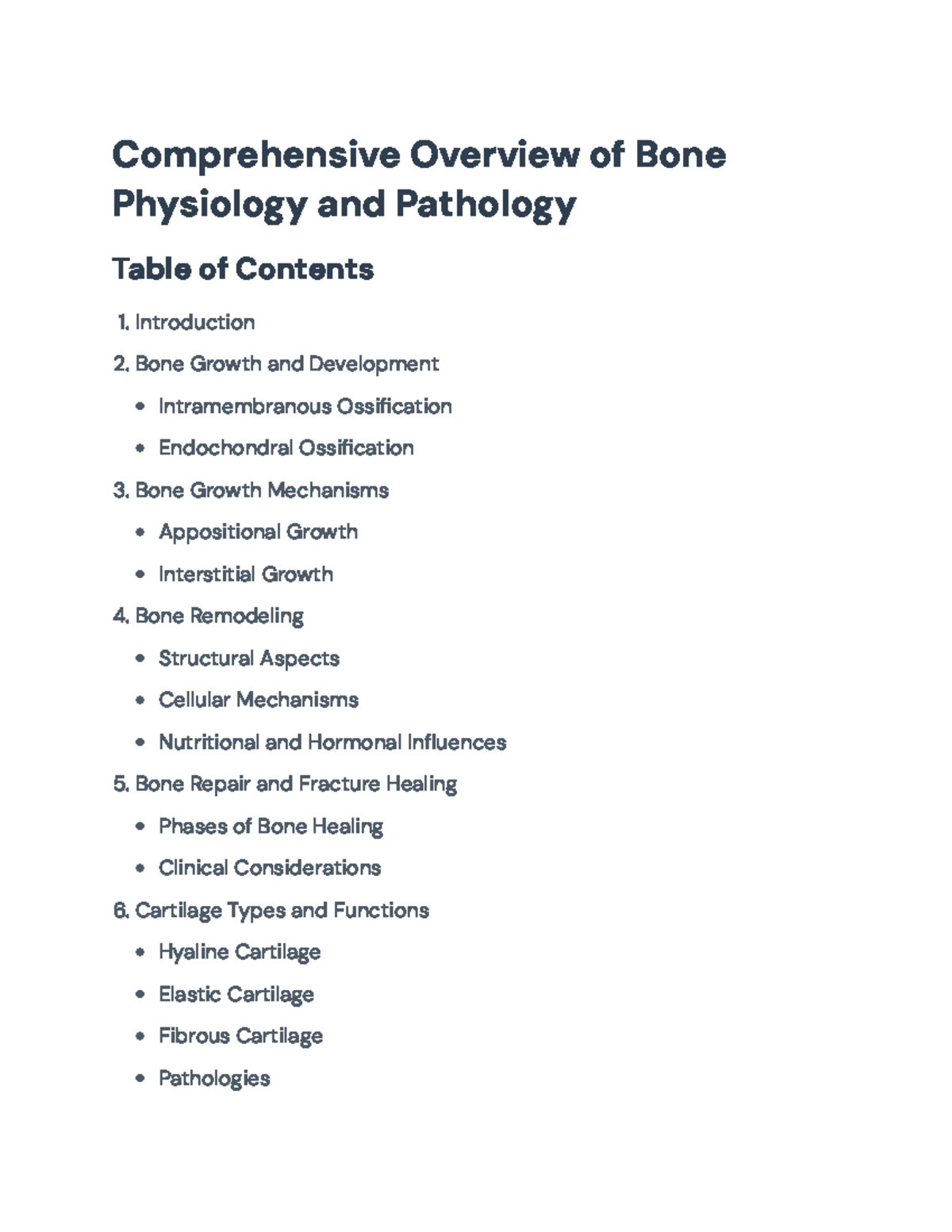 Bone Physiology & Pathology Overview: Growth, Repair, & Cartilage ...