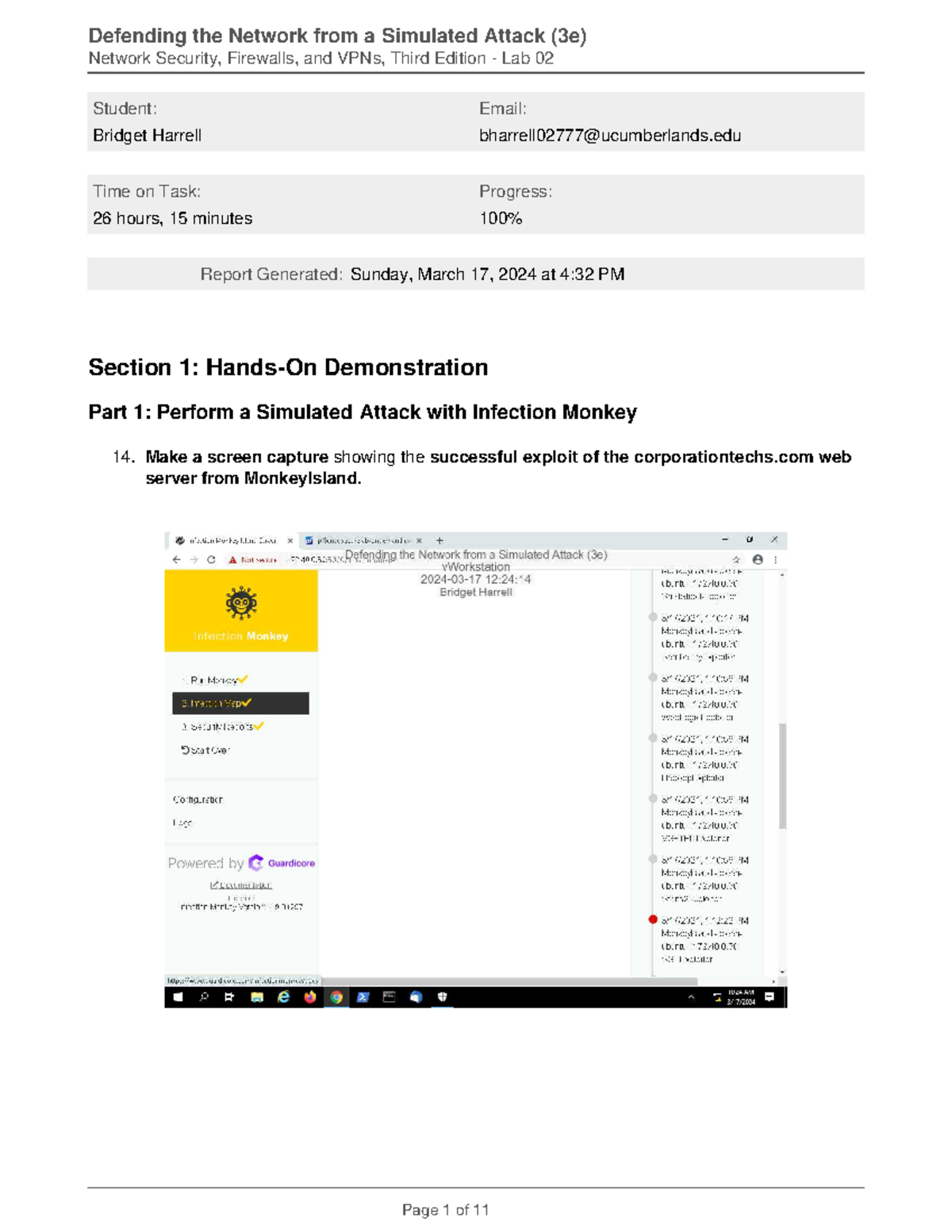 Lab 02: Defending the Network from Simulated Attacks (3e) - Studocu
