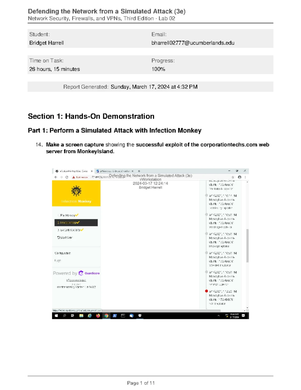 Lab 1 Assessing the Network with Common Security Tools 3e - Harsh Patel.pdf Lab Report - Network ...
