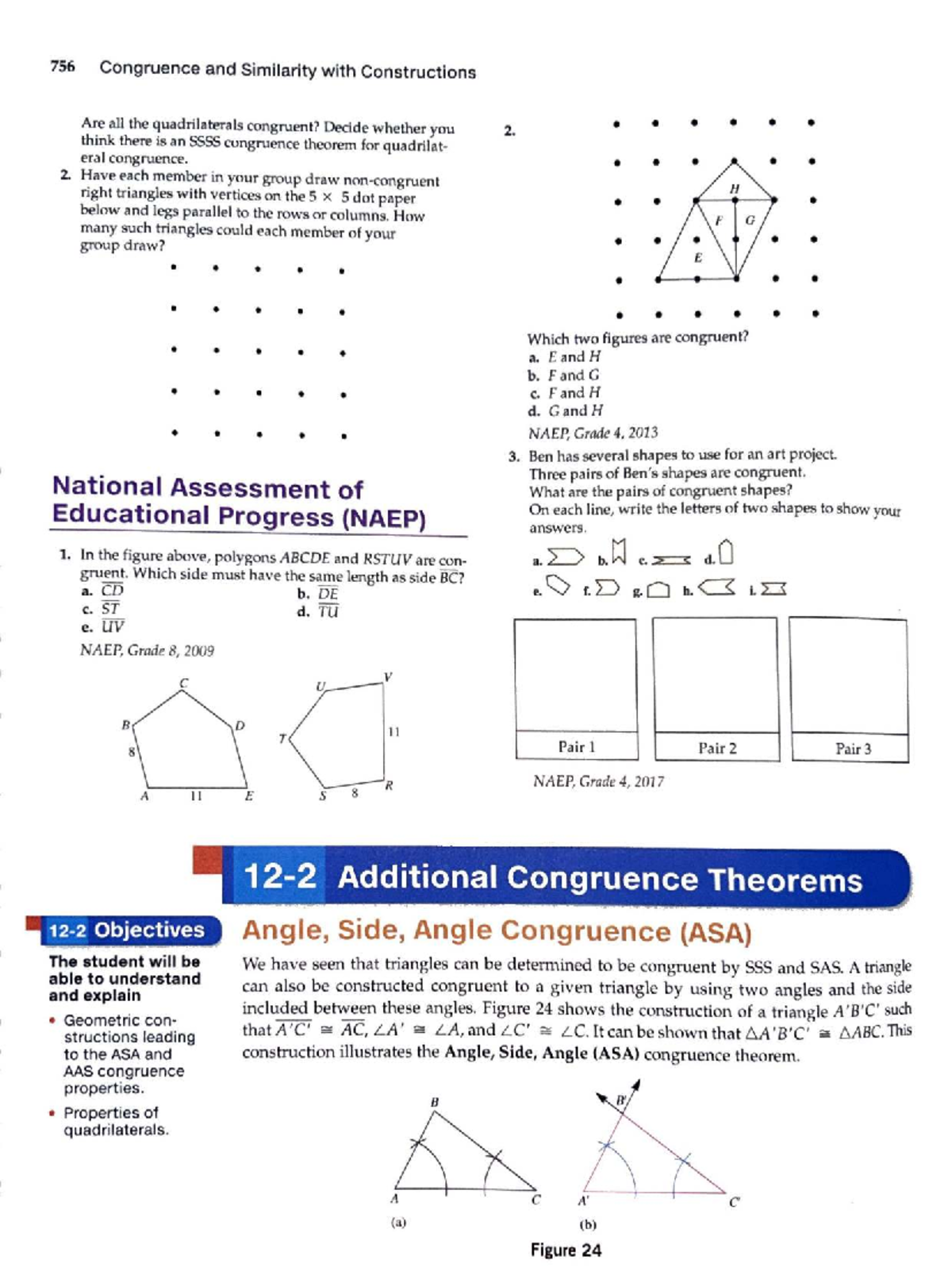 Math Concepts Overview: Congruence & Similarity (30c8d756) - Studocu