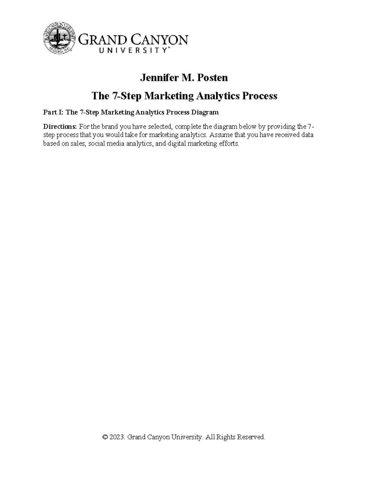 7-Step Marketing Analytics Process: A Guide for JHU's Strategies - Studocu