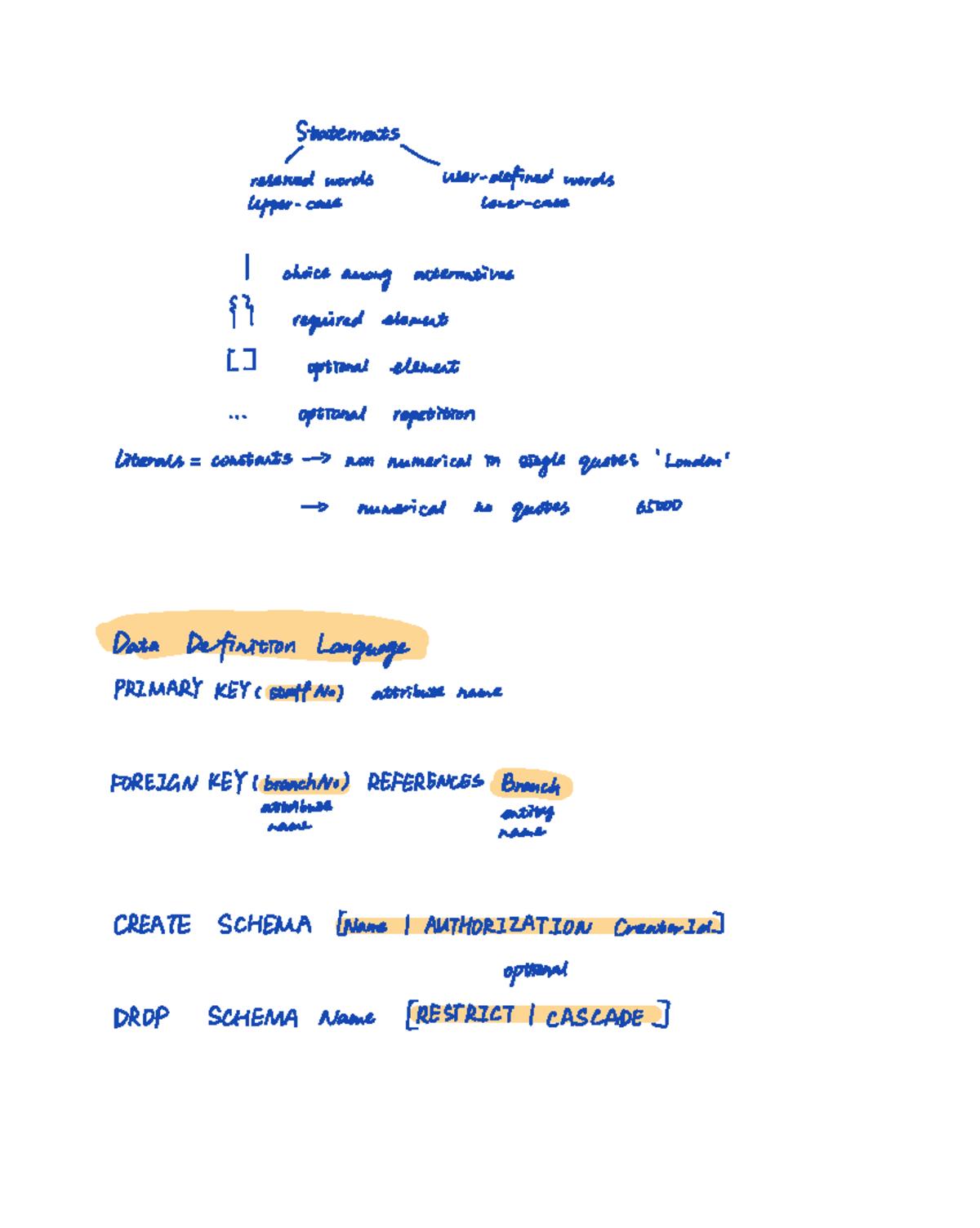 SQL - Data Definition Language Overview and Key Concepts - Studocu