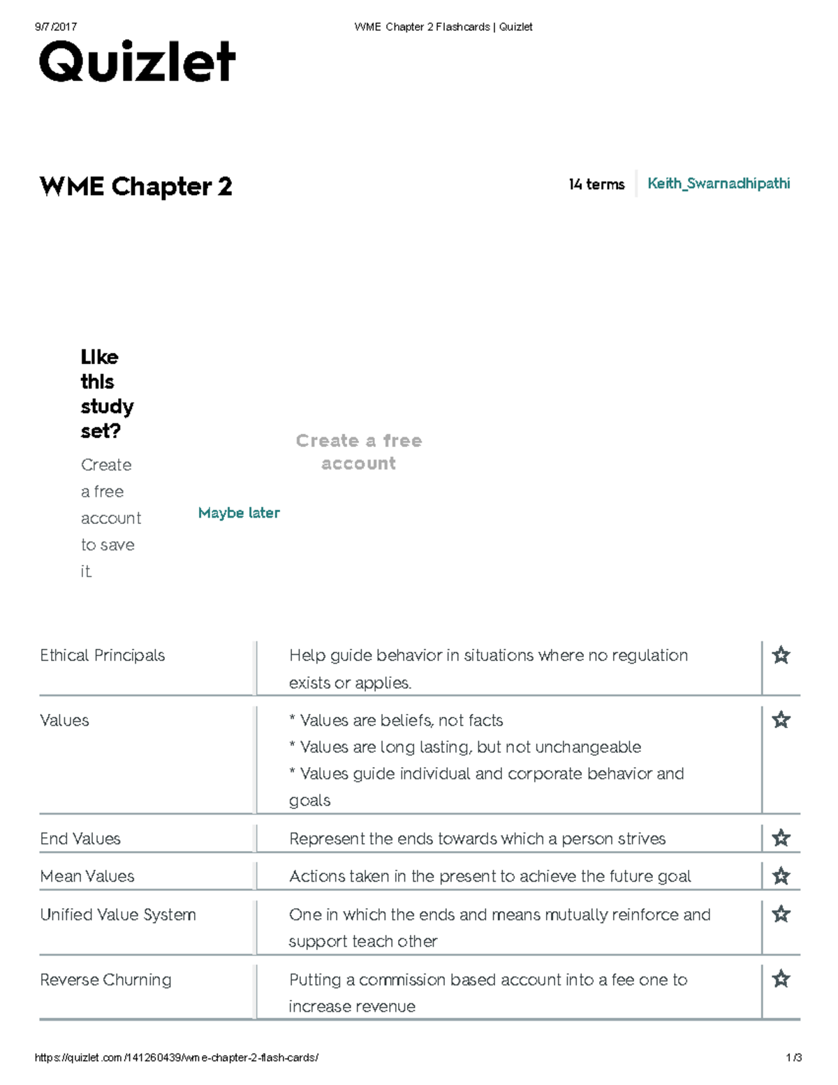 WME Chapter 2 Ethical Principles Flashcards Quizlet Study Set - Studocu