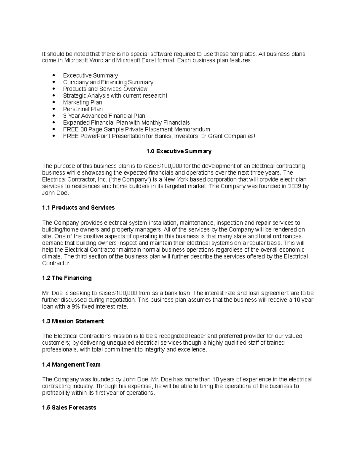 336961930 Business Plan Electrical - It should be noted that there is ...