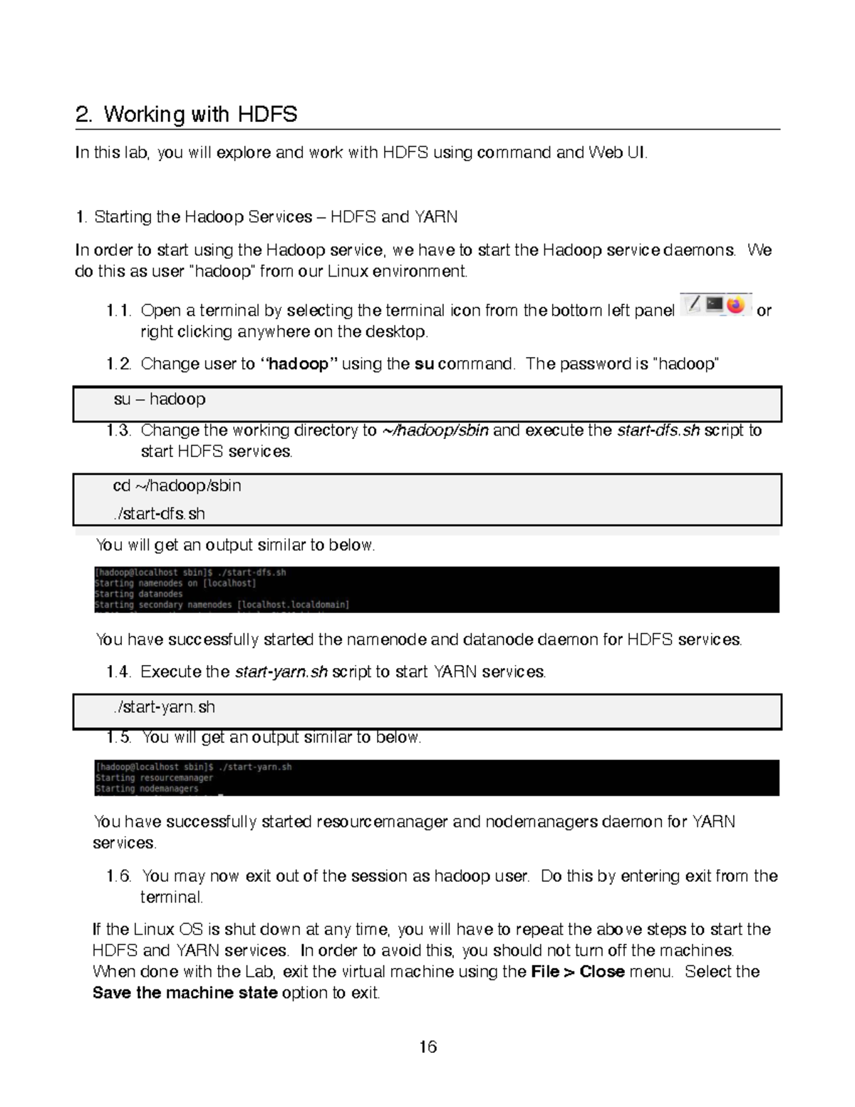 SIC Big Data Lab: Working with HDFS and YARN - Studocu