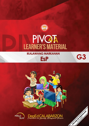 Esp 9 3rd quarter - Daily Lesson Plans (DLPs) Edukasyon sa Pagpapakatao ...