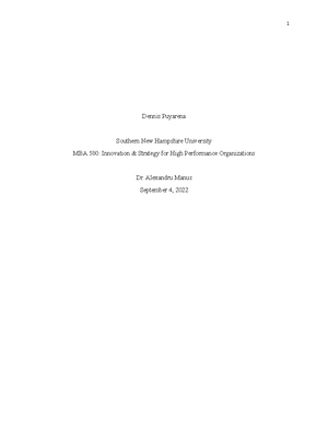 1-3- Memo - Module 1 MBA 580 - 1-3: Memo Savanna Wolf Southern New ...