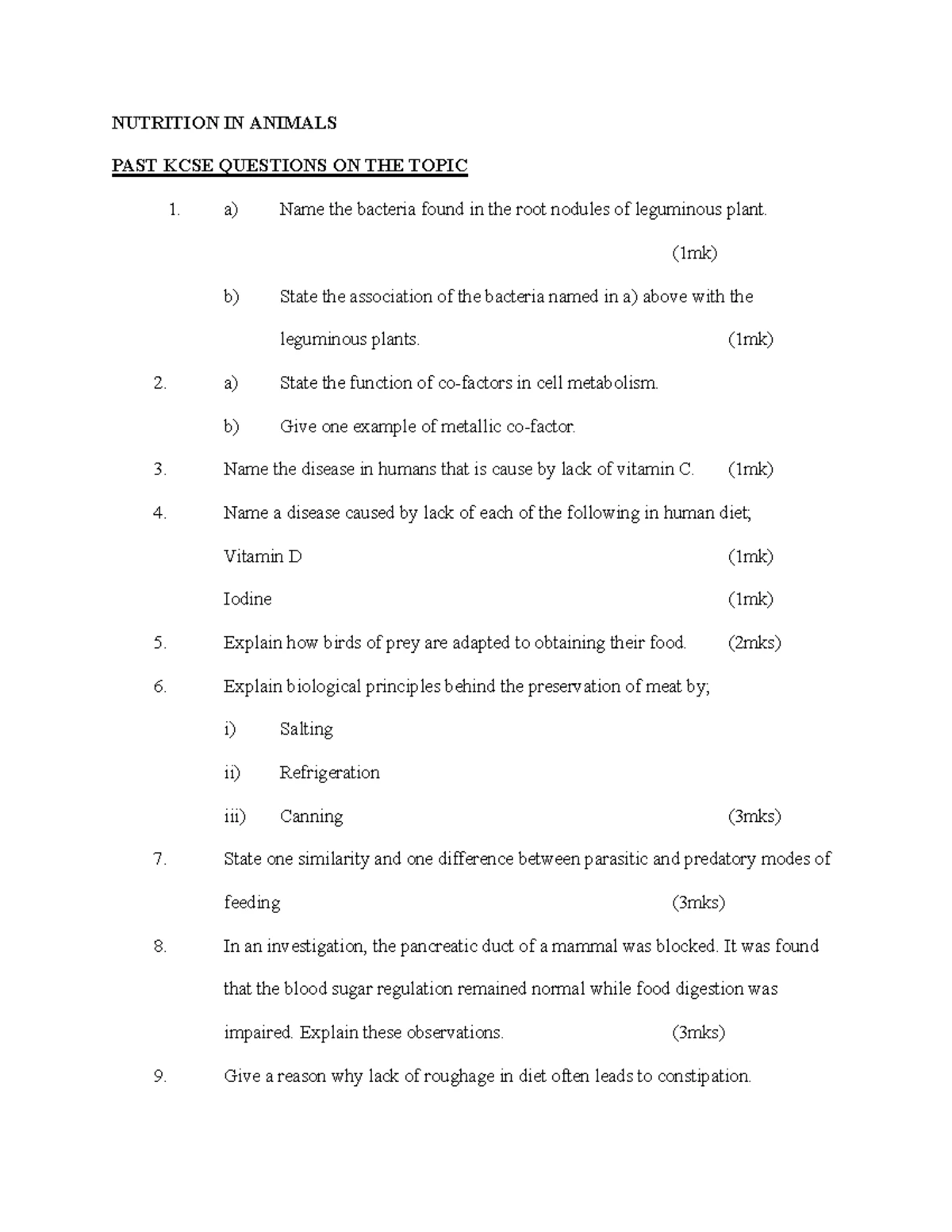 Excretion and Homeostasis Overview Notes - Biology 101 - Studocu