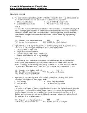 C67 - ch 67 test bank - Chapter 67: Acute Respiratory Failure and Acute ...