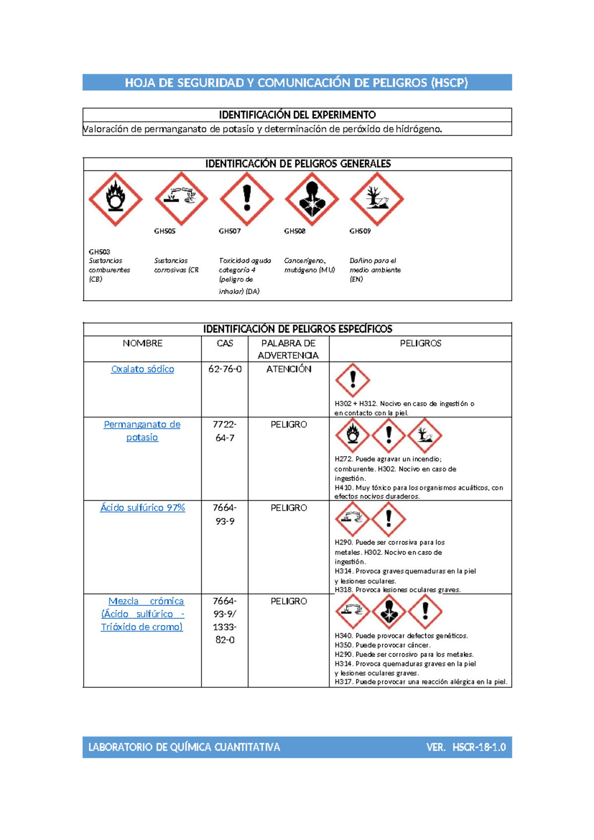 Guía de Seguridad y Peligros HSCP para Química Cuantitativa HSCR-18-1 ...