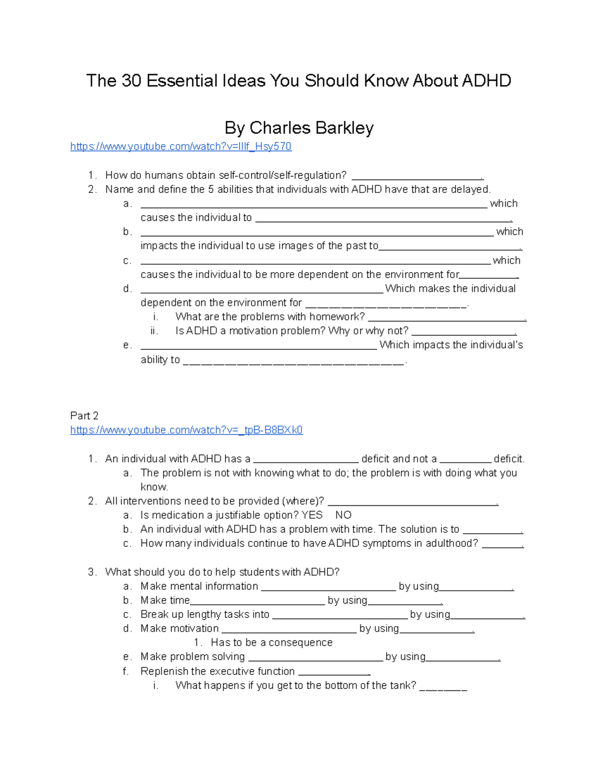 Essential Concepts of ADHD: Key Insights and Strategies - Studocu