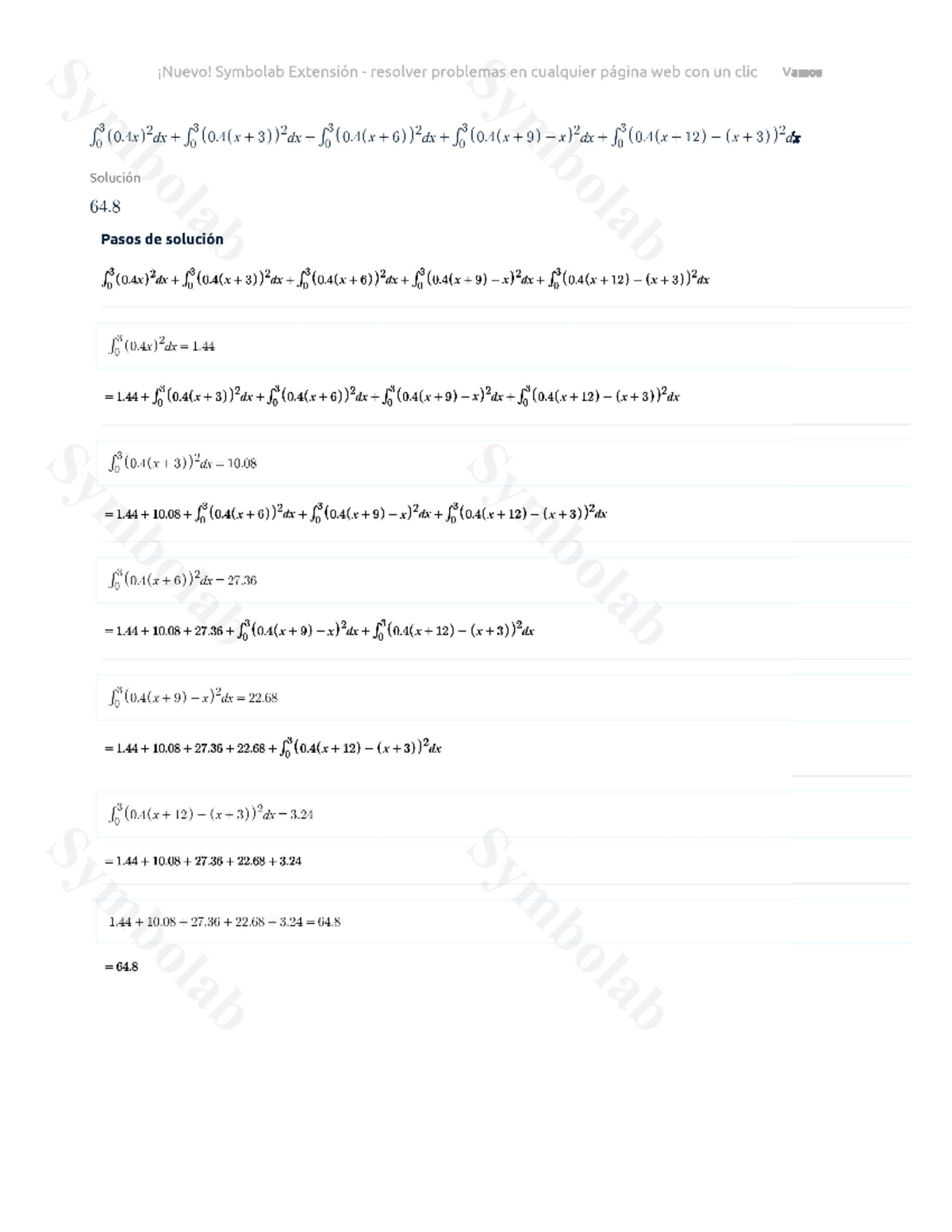 P1. Integral 11 - Análisis estructural - iNuevo! Symbolab Extensión ...