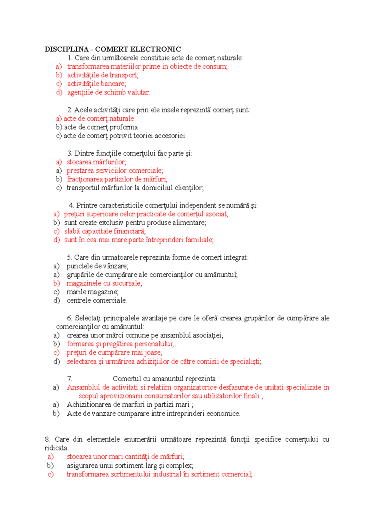 Grile toate capitolele comert electronic - DISCIPLINA - COMERT ...