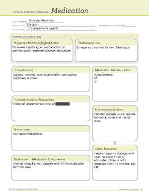 ATI Medication Template: Spironolactone (medication) - ACTIVE LEARNING ...