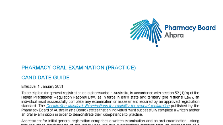 Pharmacy Board Guide Pharmacy oral examination practice candidate guide ...