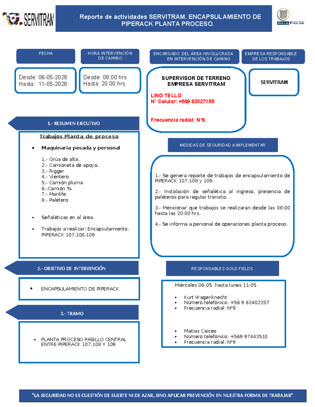 Boletín Informativo: Actividades de Encapsulamiento en Planta Proceso ...