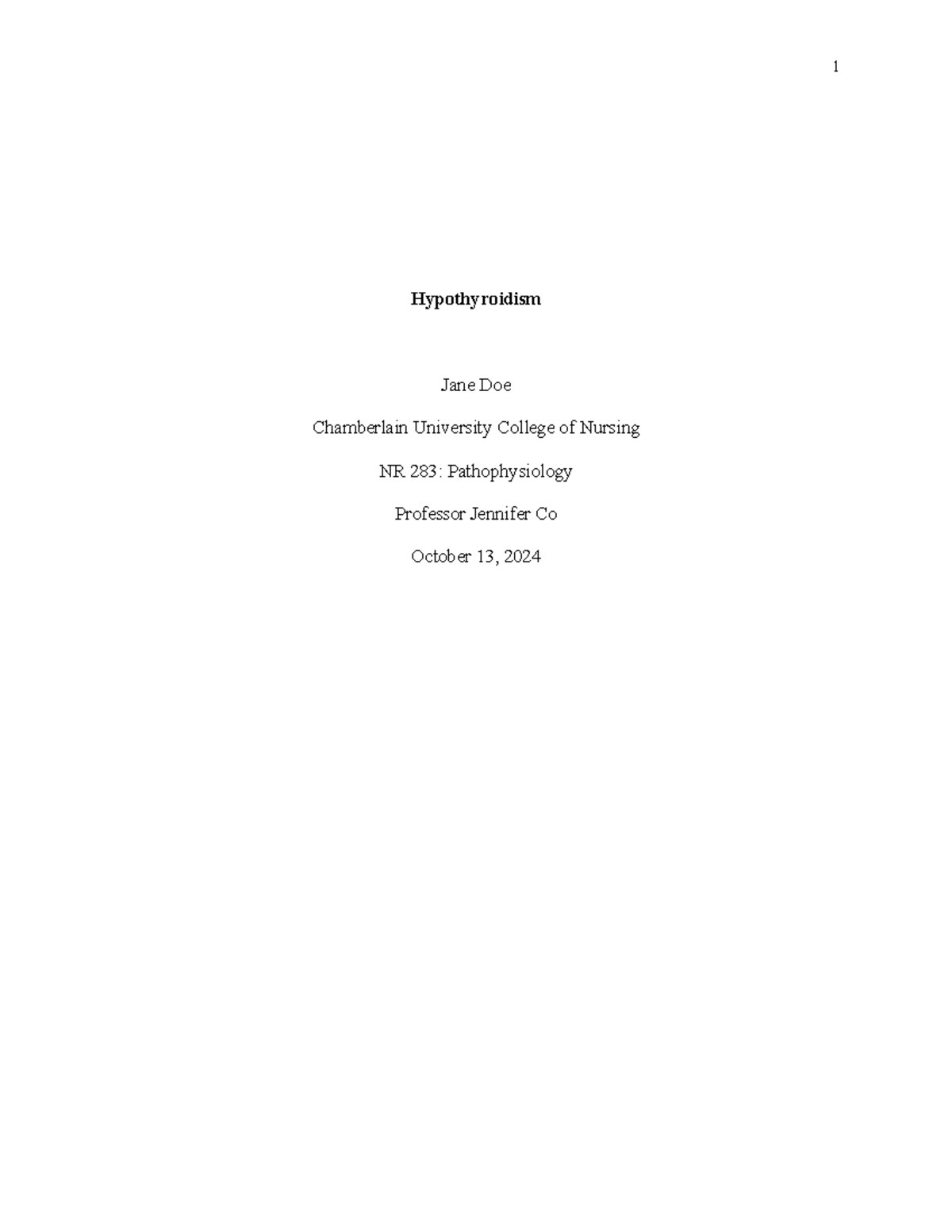 NR 283: Essay on Hyperthyroidism - Understanding Its Impact and Causes ...