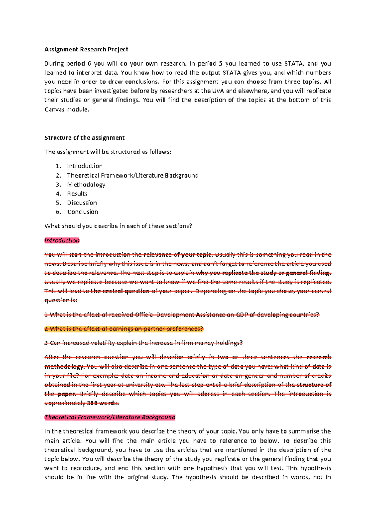 Assignment Research Project: Analyzing Economic Growth Effects ...