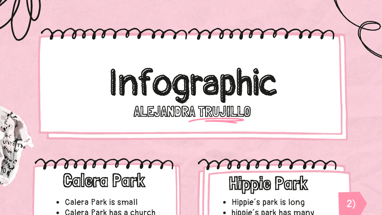 English Infographic: Calera Park & Chinese Food Insights - Studocu