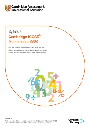 Specimen-paper-4 - IGCSE - Cambridge IGCSE ™ MATHEMATICS 0580/ Paper 4 ...