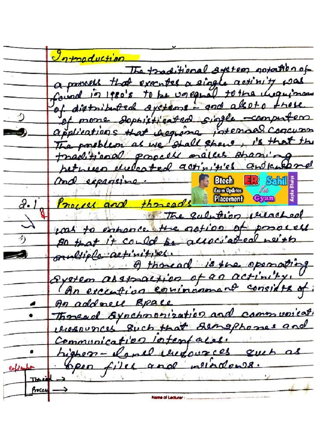DS Unit 2 - Process and Thread Management Notes - Studocu