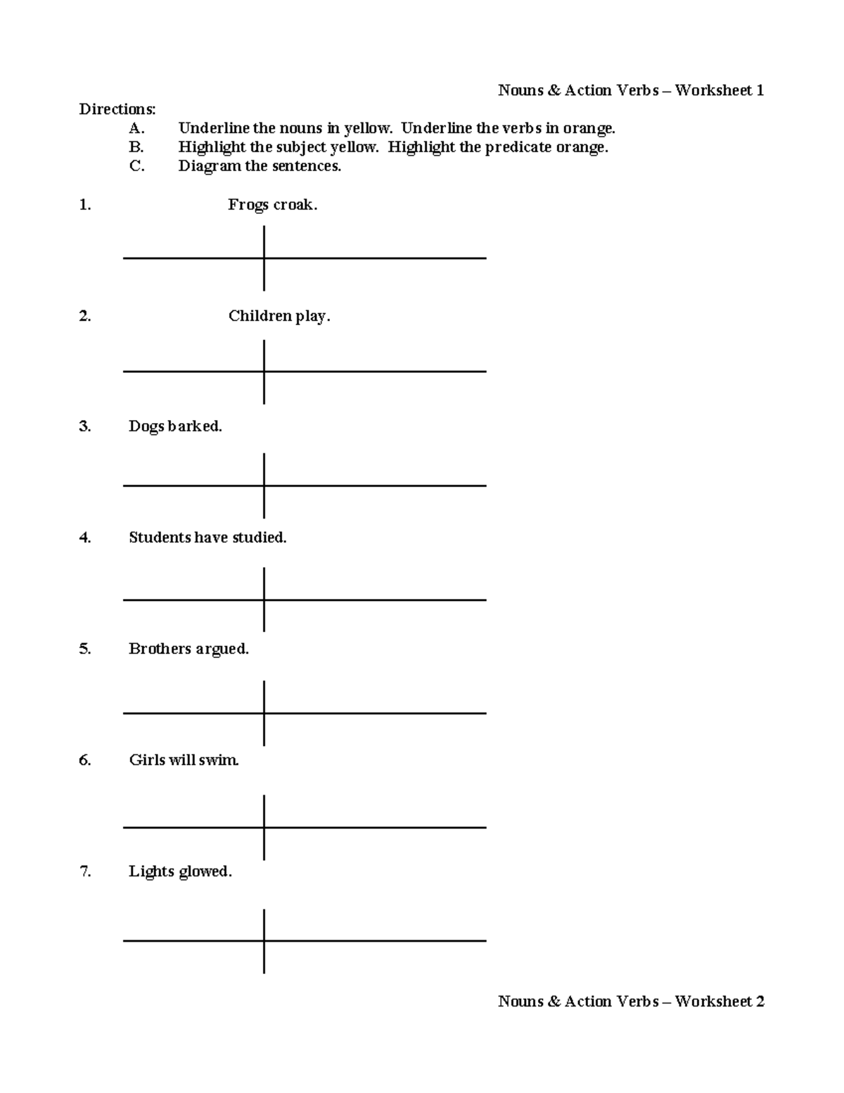 Grammar Worksheets: Nouns, Verbs, and Structural Analysis - Studocu
