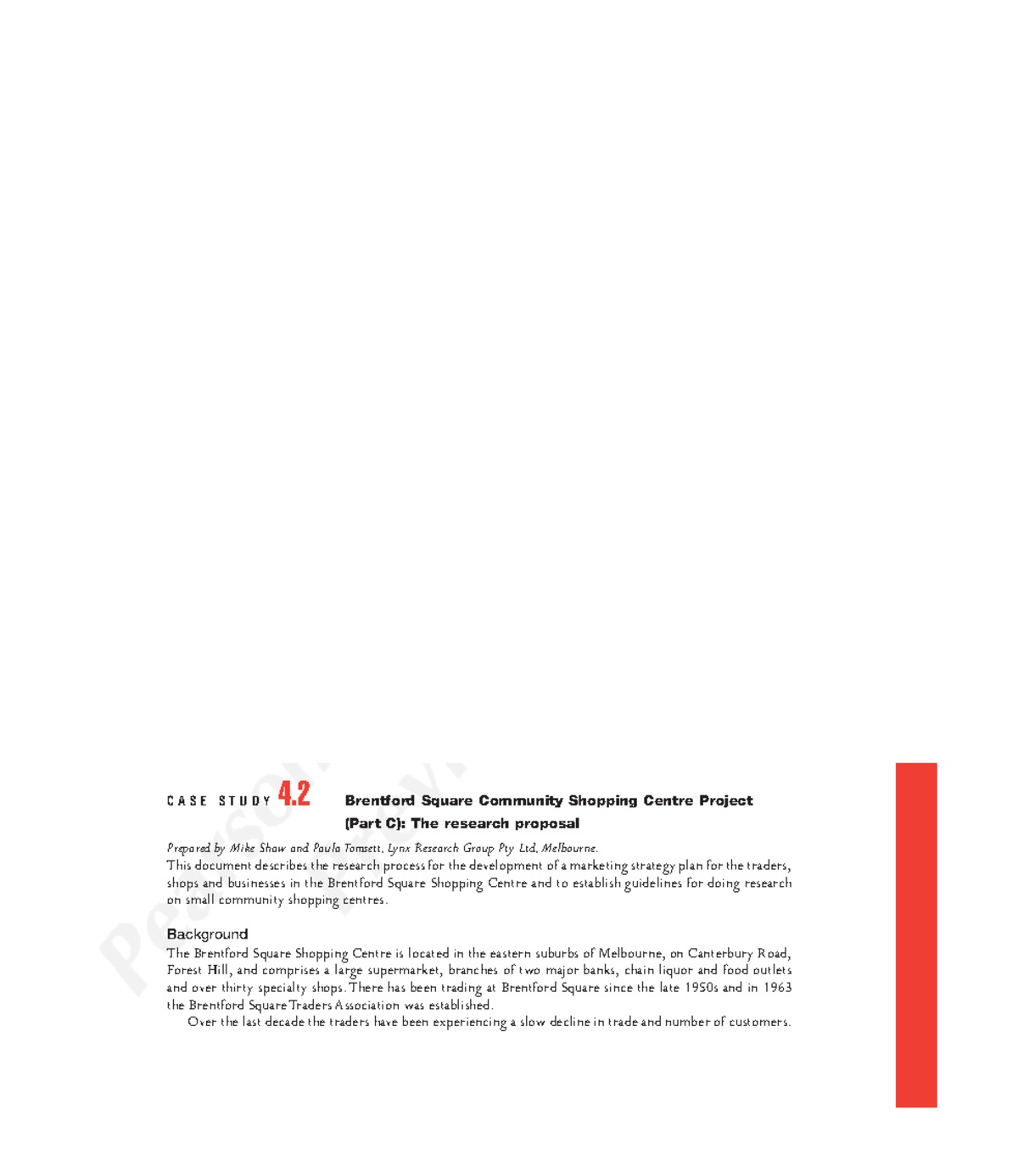 Case study 1 Pearson - It talks about logistics - Obtain some ...