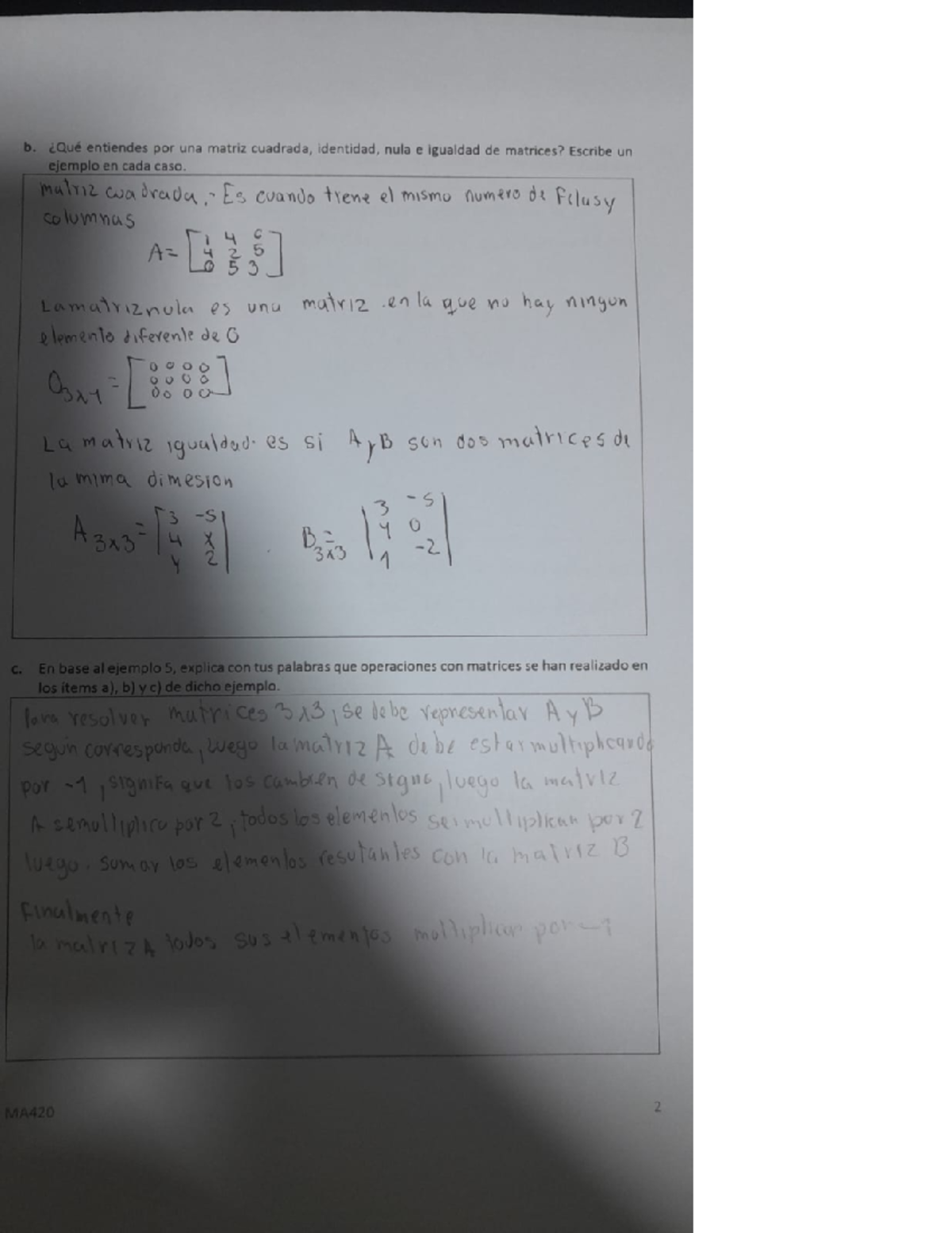 Matriz determinante 1 - sssss - b. entiendes por una matriz cuadrada ...