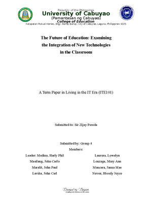 ITE Reviewer - Summary Information Technology Equipment - ICT ...