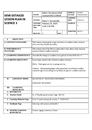 LP Intervention ABC DAY1 - DETAILED LESSON PLAN IN ENGLISH 2 I ...