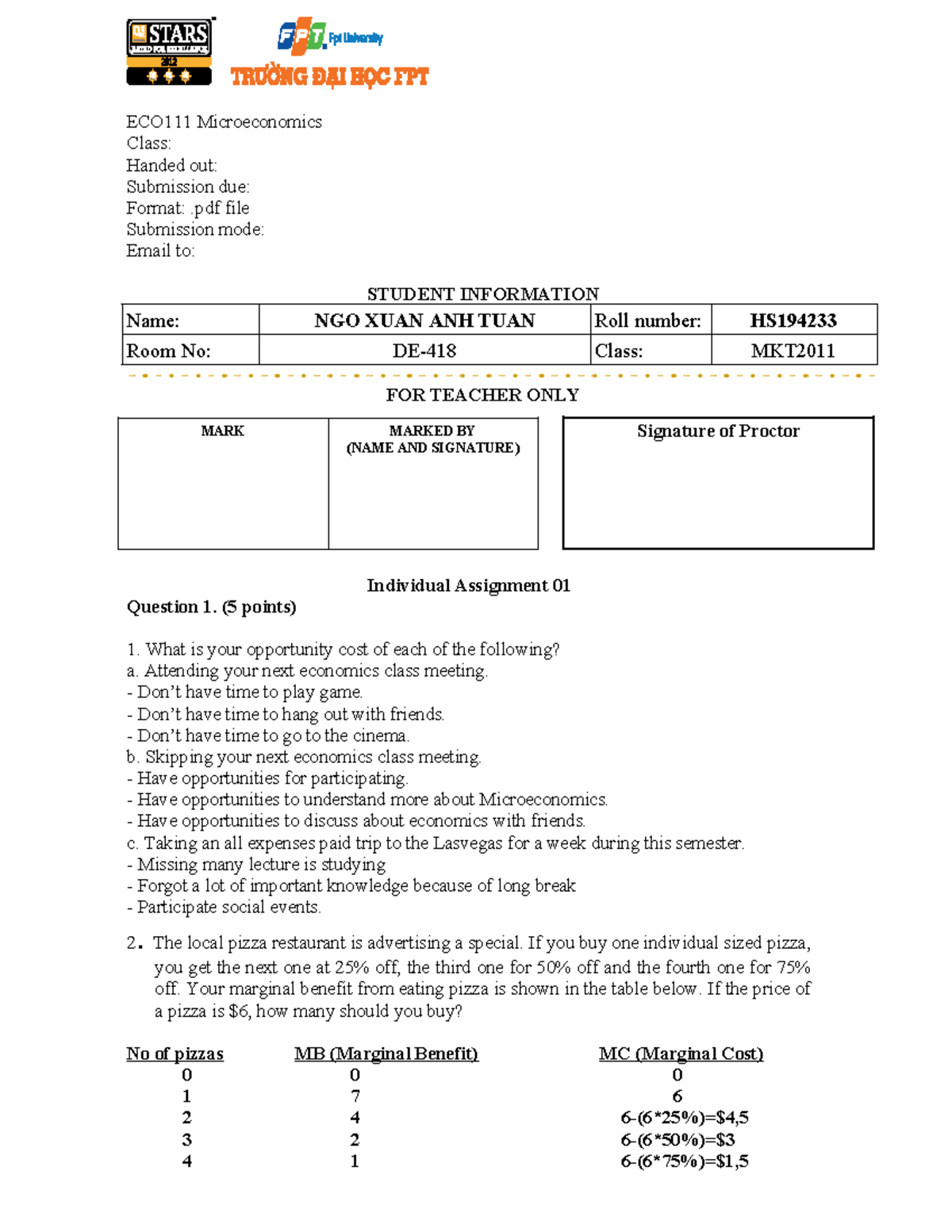 ECO111 Test 01 Individual Assignment 01 Spring 2025 - ECO111 ...